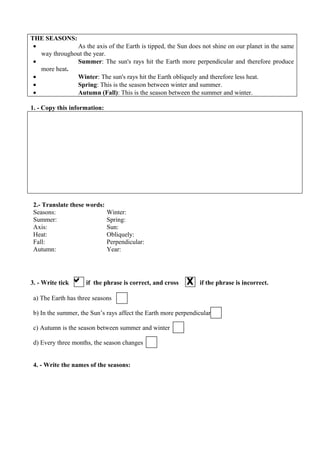 UNIT 02.-A SPACECRAFT CALLED EARTH (Worksheet) | PDF