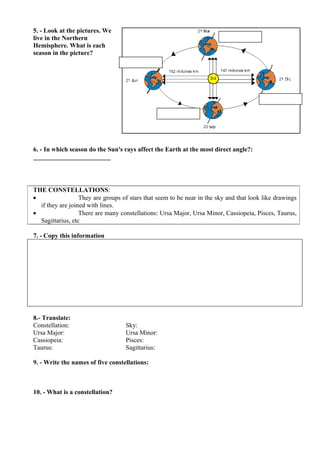 UNIT 02.-A SPACECRAFT CALLED EARTH (Worksheet) | PDF