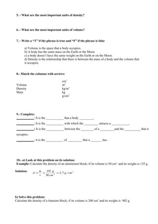 UNIT 03.- THE MATTER OF THE UNIVERSE (Worksheet) | PDF