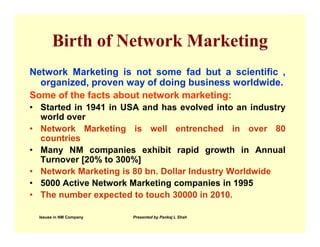 Operational Issues in Network Marketing | PDF