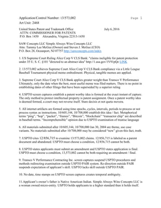 USPTO patent 13573002 final rejection response | PDF