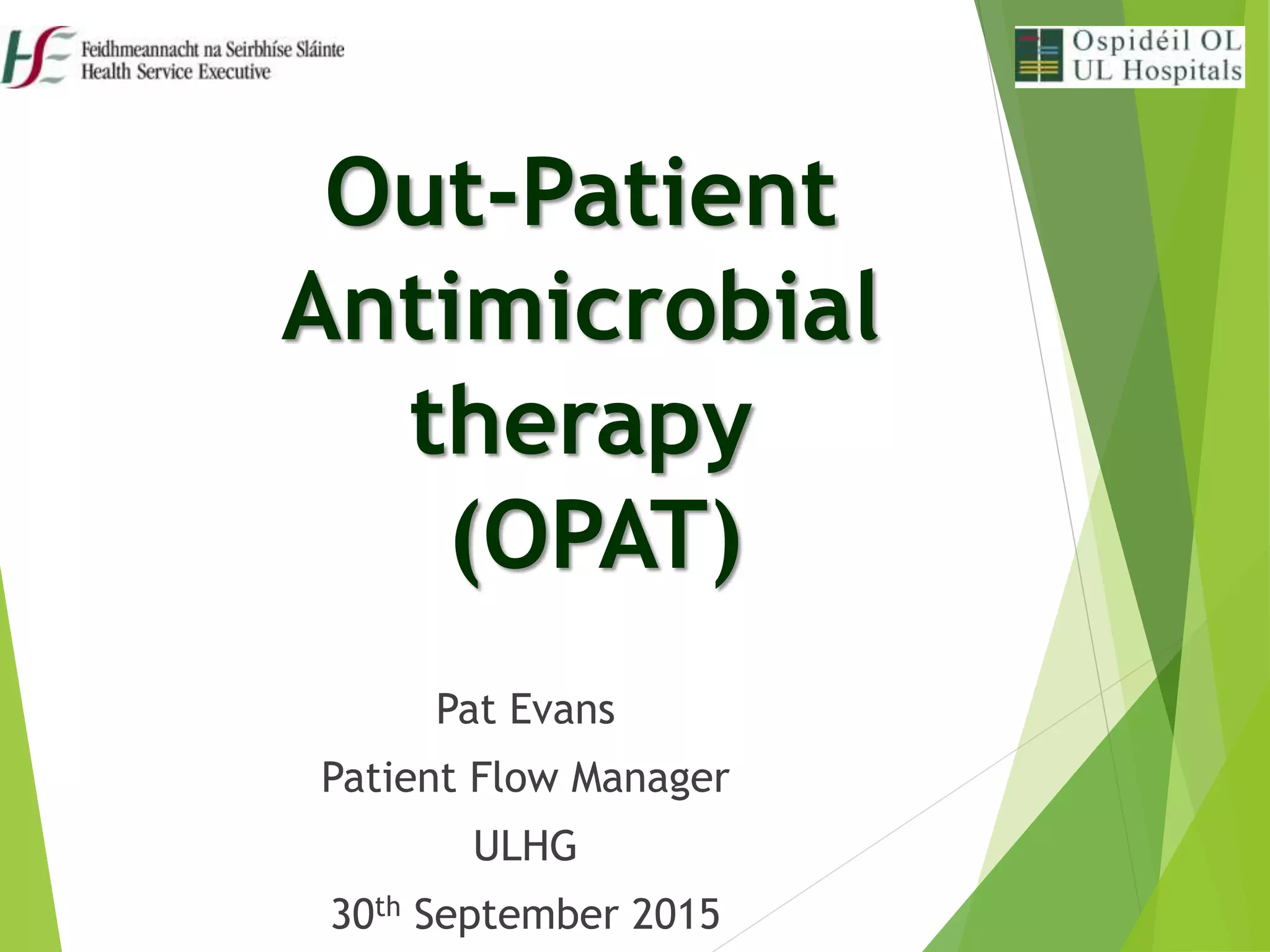 Pat Evans, Patient Flow Manager, UHL | PPTX | Infectious Diseases ...