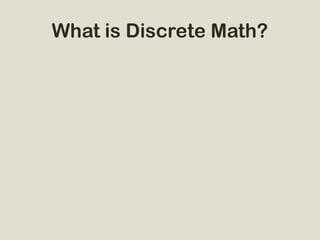 Discrete mATHEMATICS AND cOMPUTER SCIENCE | PPT