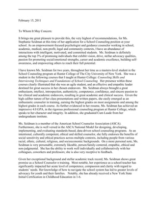 School Counselor letter of rec Dr.Connor | DOC