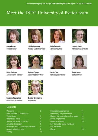 INTO Exeter Pre-Departure Guide | PDF