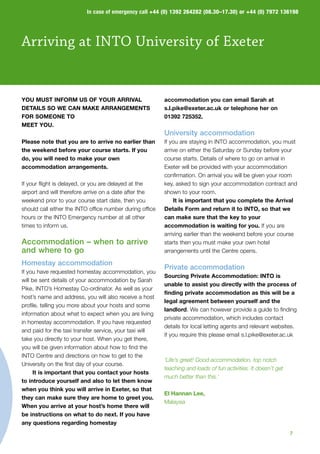 INTO Exeter Pre-Departure Guide | PDF