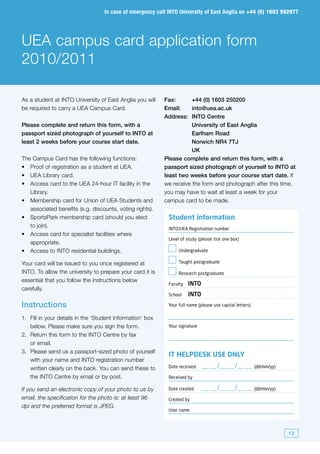 INTO UEA Pre-Departure Guide | PDF