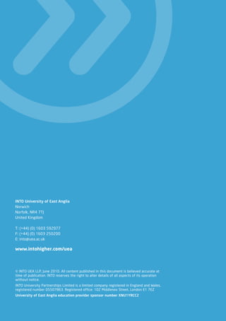 INTO UEA Pre-Departure Guide | PDF