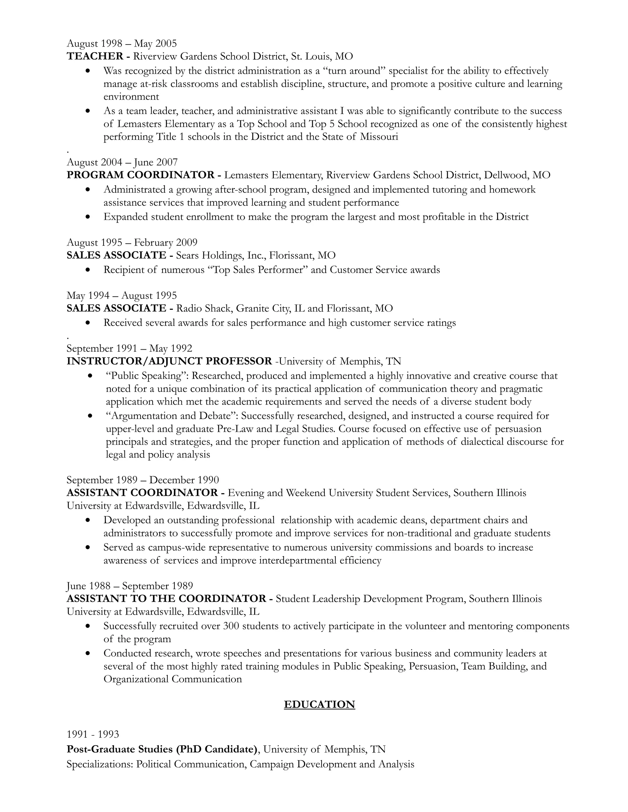 Tony-CV-shortA | PDF