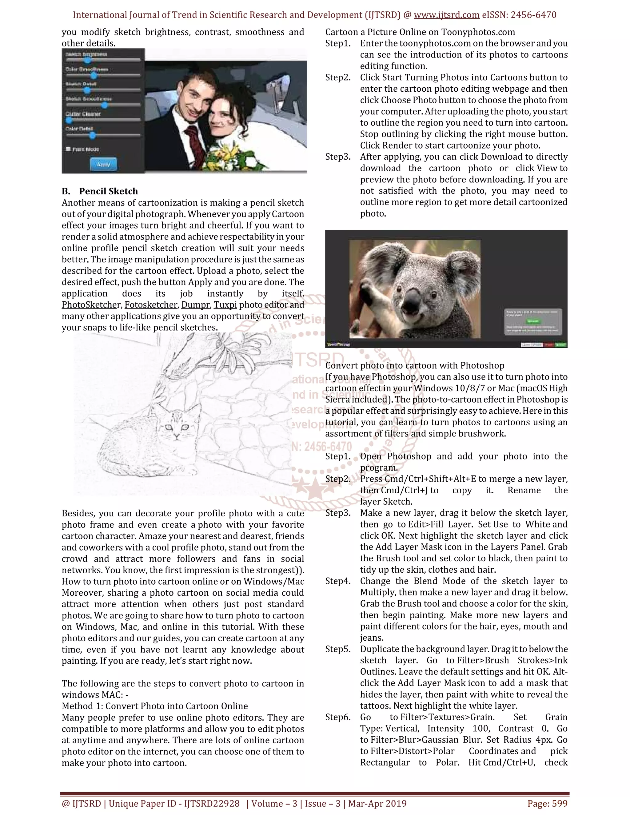 Application of Cartoon Like Effects to Actual Images | PDF