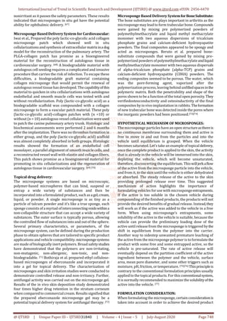 Microsponge An Aeon in Therapeutics | PDF