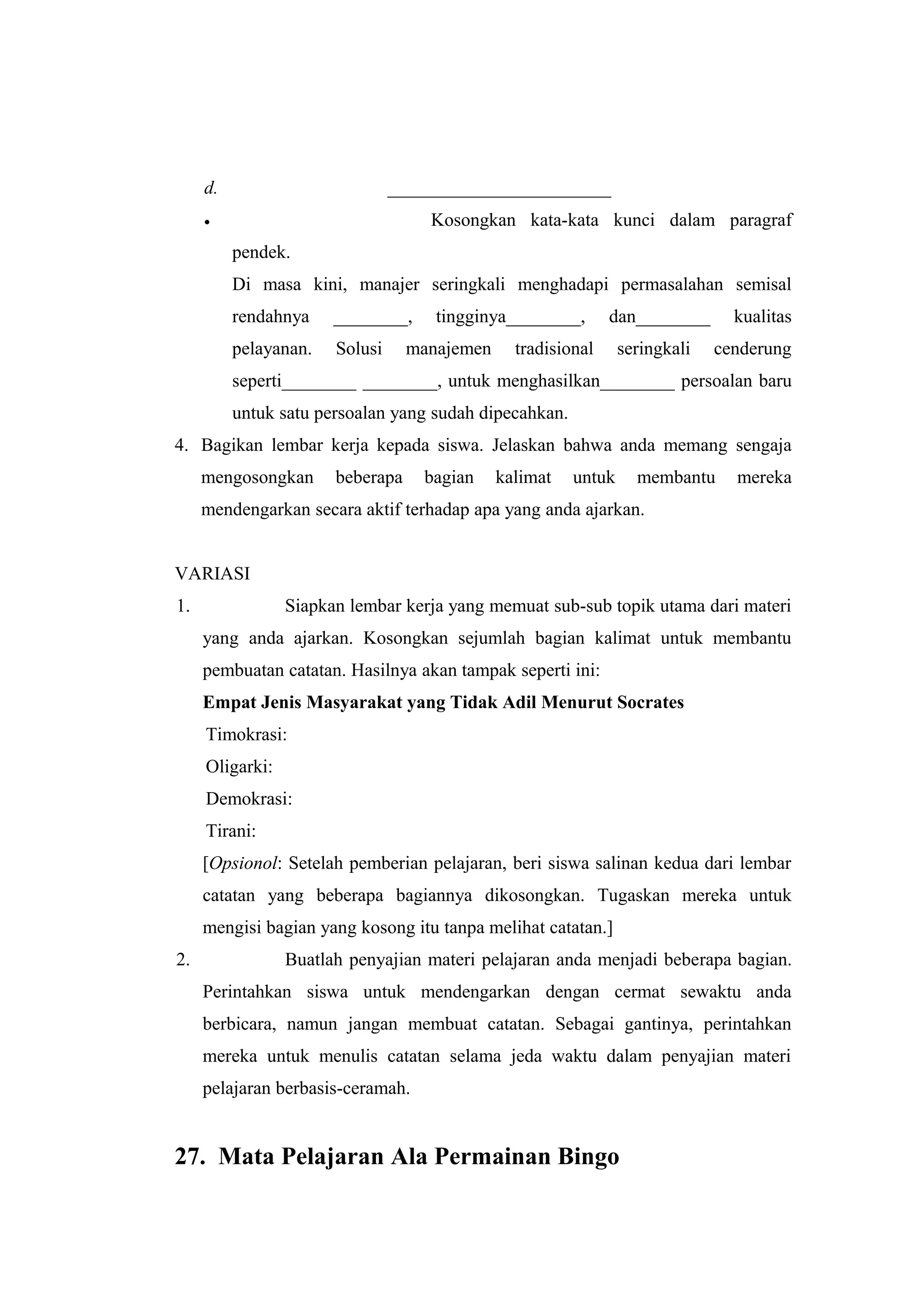 135 plus metode active learning | PDF