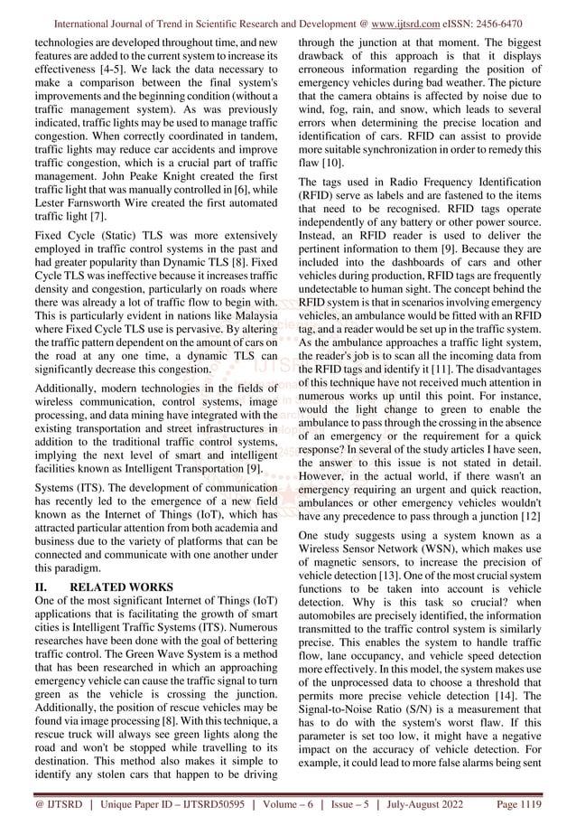 Review Smart Traffic Management System | PDF