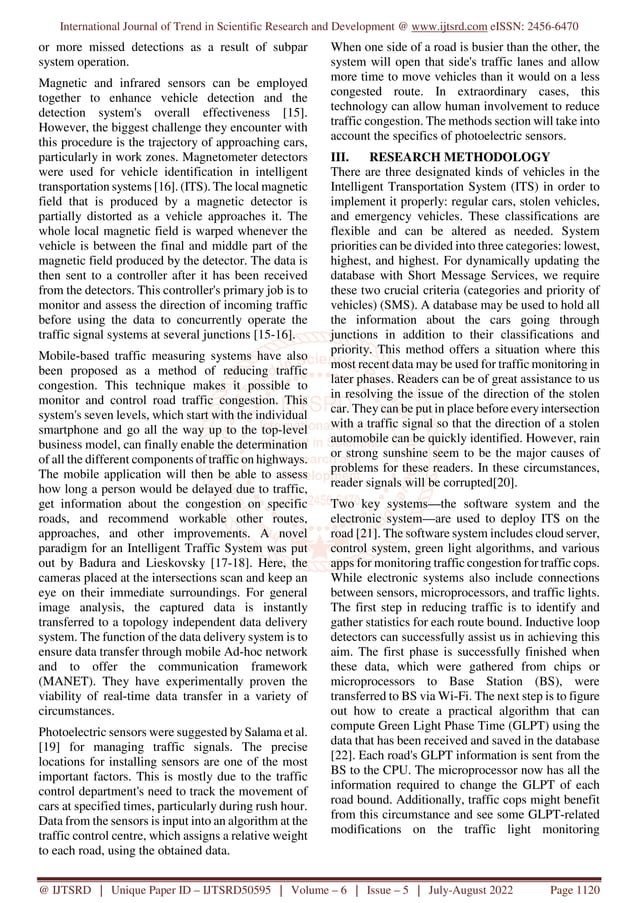 Review Smart Traffic Management System | PDF