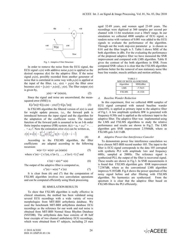 Filtering Electrocardiographic Signals Using Filtered X Lms Algorithm Pdf