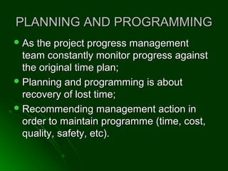 136 work planning and programming | PPT