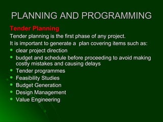 136 work planning and programming | PPT