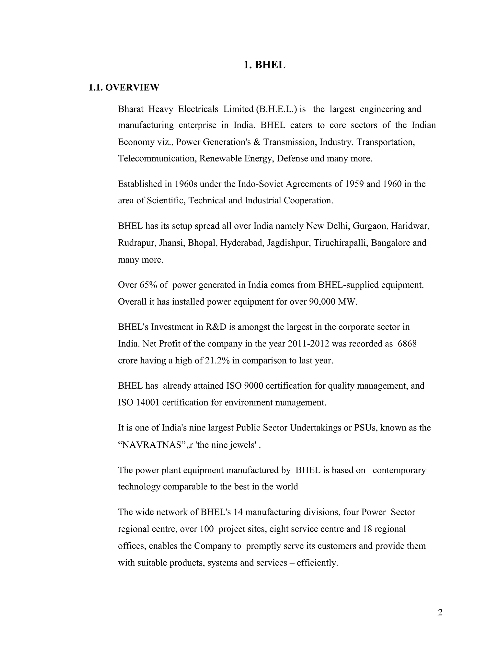 bhel-haridwar-block-2-heavy-fabrication-training-report | DOC