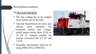 ELECTRIC TRACTION IN TRAINS ENGINEERING TOPIC UNDER ELECTRICAL AND ...