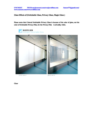 Make Switchable Privacy Glass Solution with NON-ADHESIVE Privacy FILM ...