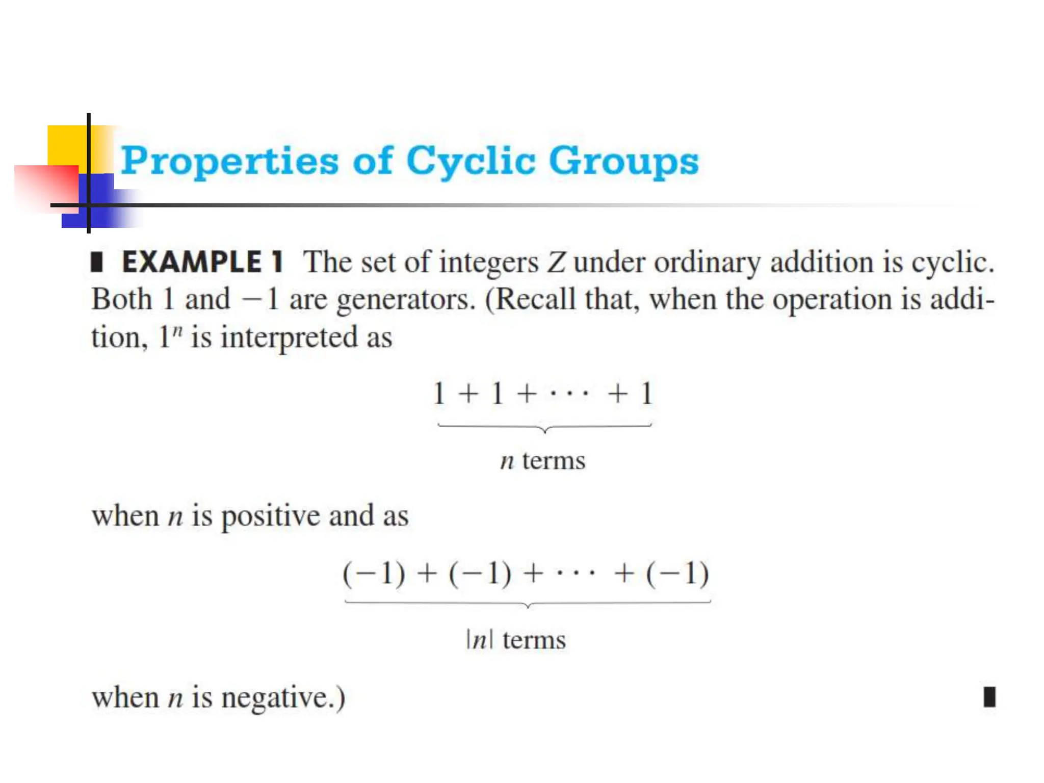 Cyclic Groups and Subgroups in abstract algebra.ppt