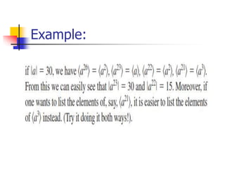 Cyclic Groups and Subgroups in abstract algebra.ppt
