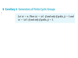 Cyclic Groups and Subgroups in abstract algebra.ppt