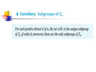 Cyclic Groups and Subgroups in abstract algebra.ppt