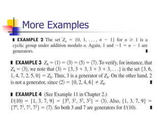 Cyclic Groups and Subgroups in abstract algebra.ppt