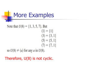 Cyclic Groups and Subgroups in abstract algebra.ppt