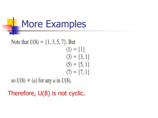 Cyclic Groups and Subgroups in abstract algebra.ppt