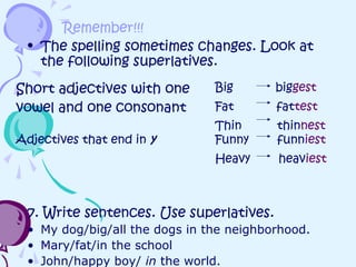 comparative and superlatives | PPT