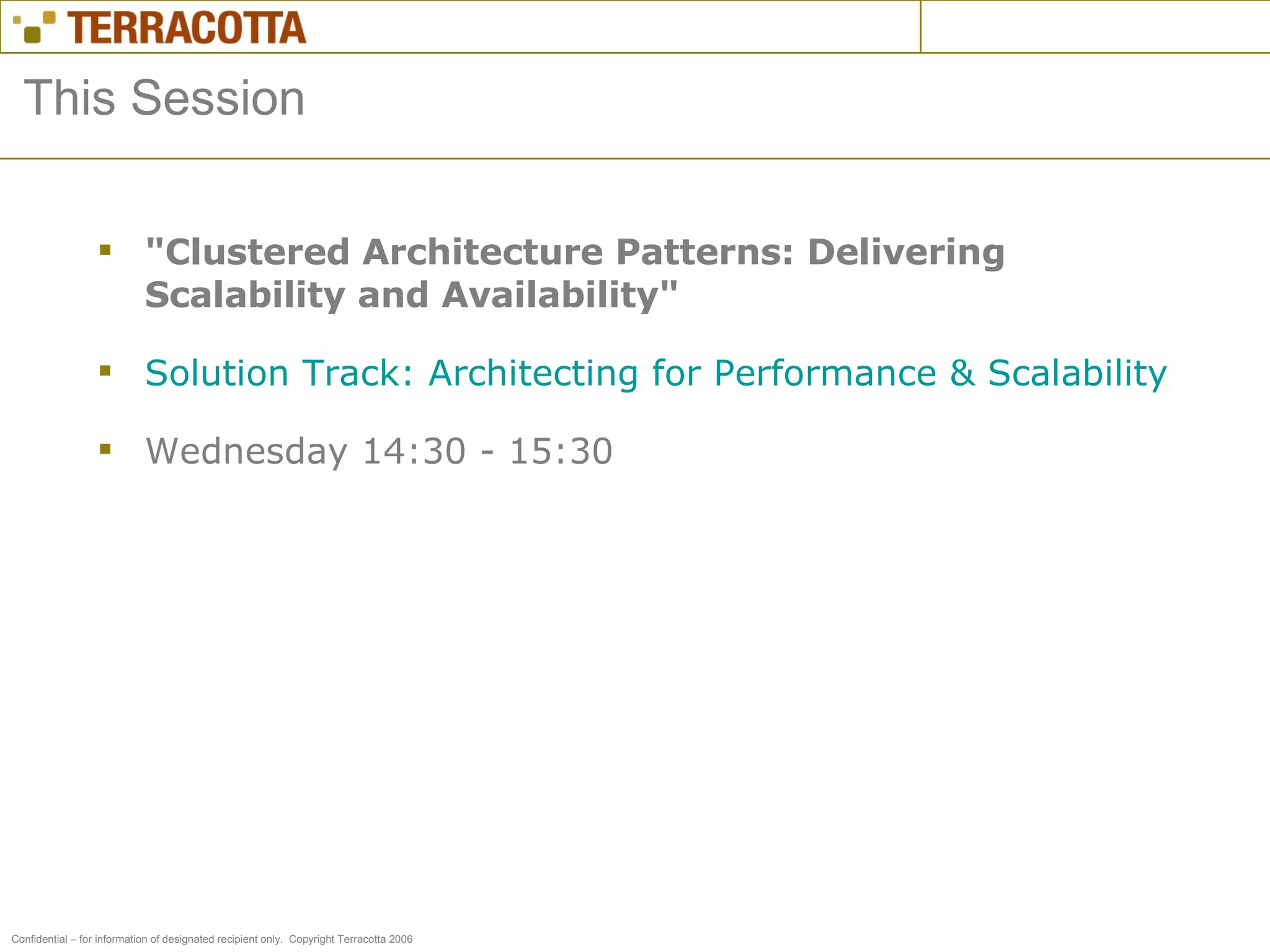 Clustered Architecture Patterns Delivering Scalability And Availability Ppt