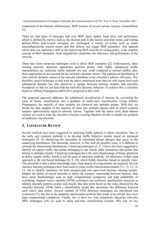 SECURING BGP BY HANDLING DYNAMIC NETWORK BEHAVIOR AND UNBALANCED DATASETS | PDF