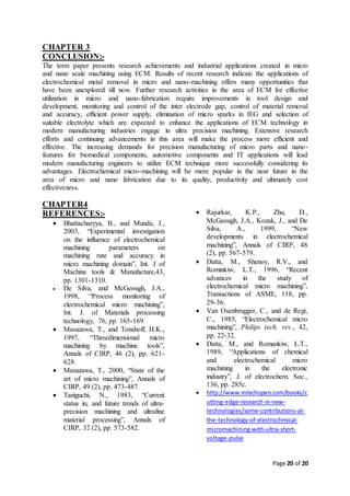 Recent Developments in Electro-Mechanical Machining | DOCX