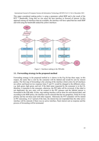 PROVIDES AN APPROACH BASED ON ADAPTIVE FORWARDING AND LABEL SWITCHING TO IMPROVE THE SPEED OF ...