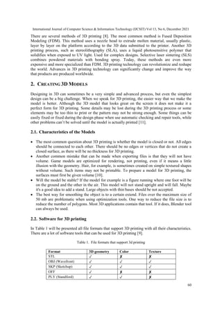 CREATING 3D MODELS WITH 3D PRINTING PROCESS | PDF