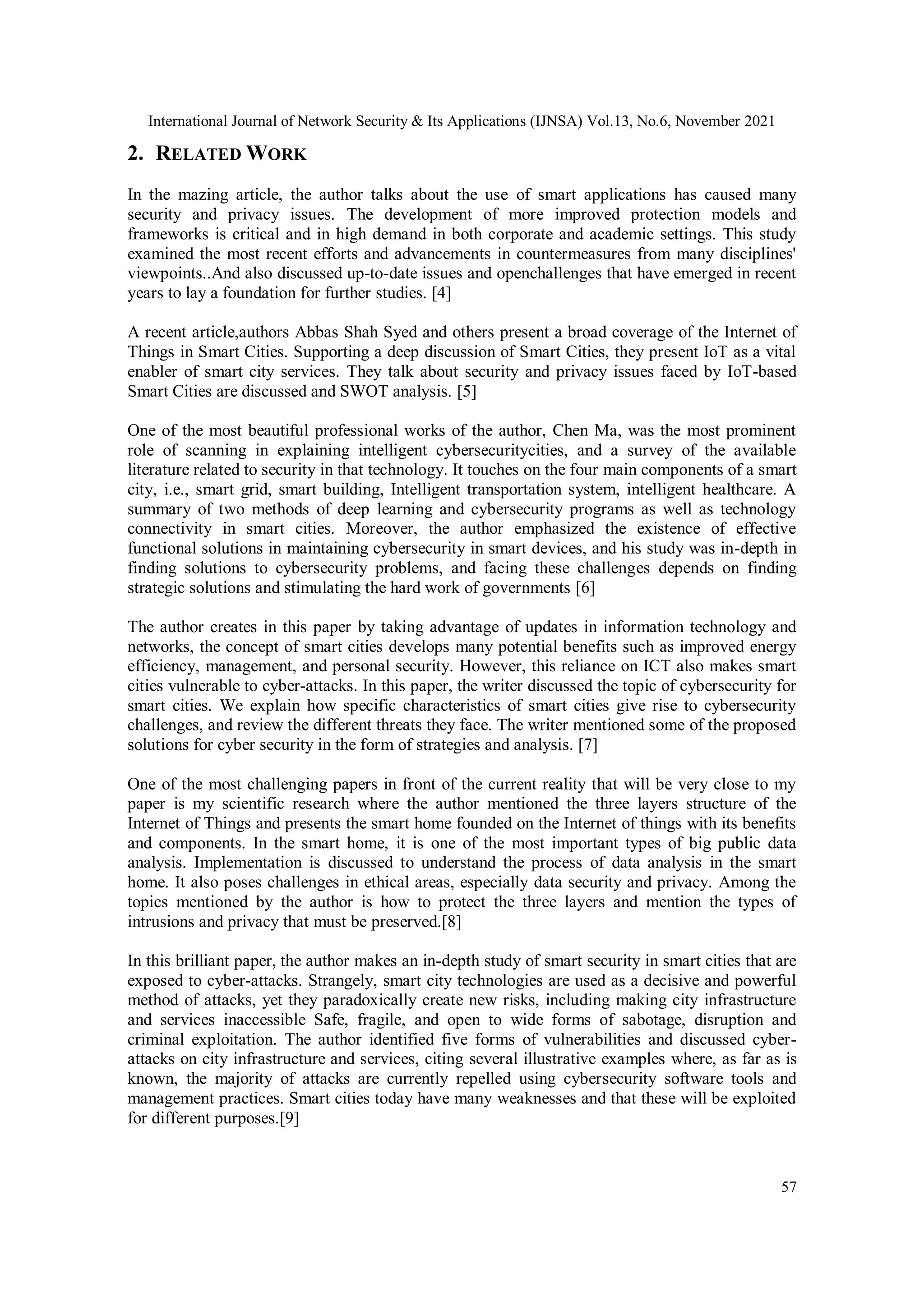 IMPROVE SECURITY IN SMART CITIES BASED ON IOT, SOLVE CYBER ELECTRONIC ATTACKS WITH TECHNOLOGY BY ...