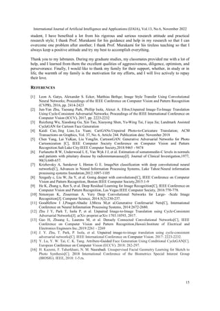 CONVERTING REAL HUMAN AVATAR TO CARTOON AVATAR UTILIZING CYCLEGAN | PDF