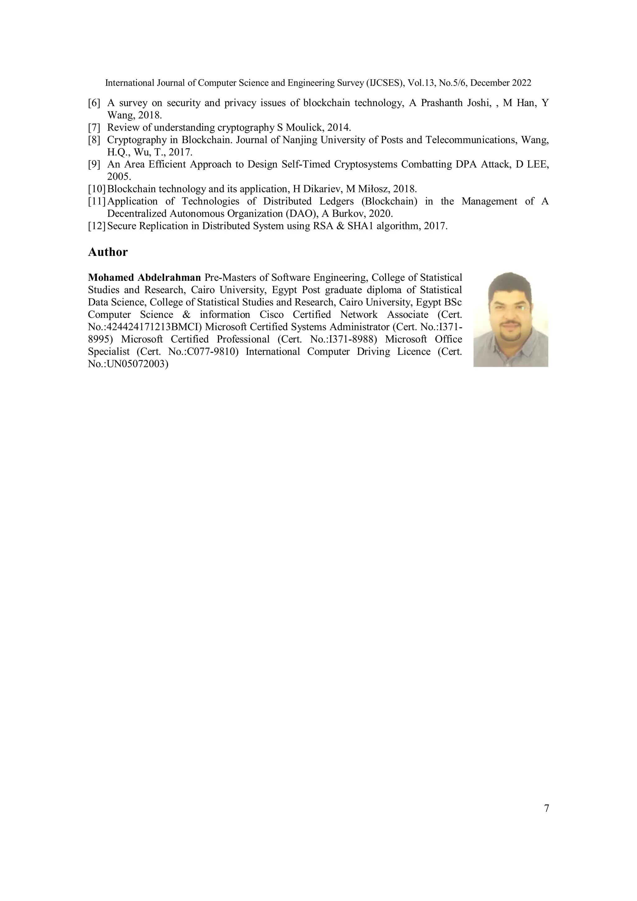 BLOCKCHAIN CRYPTOGRAPHY AND SECURITY ISSUES | PDF | Programming Languages | Computing