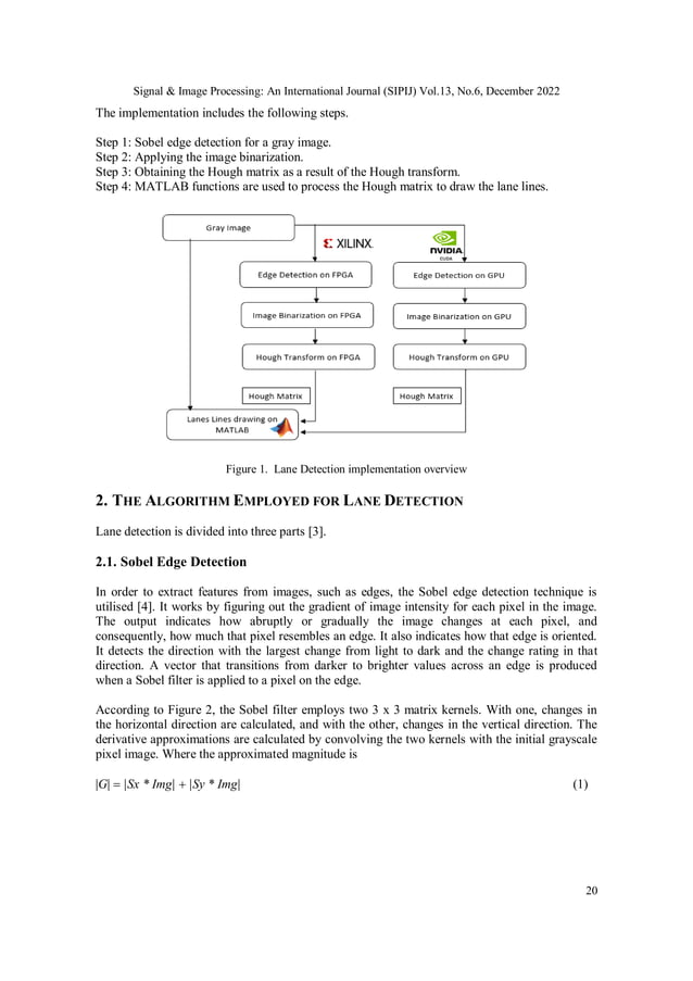 Comparison Of Gpu And Fpga Hardware Acceleration Of Lane Detection Algorithm Pdf Computing