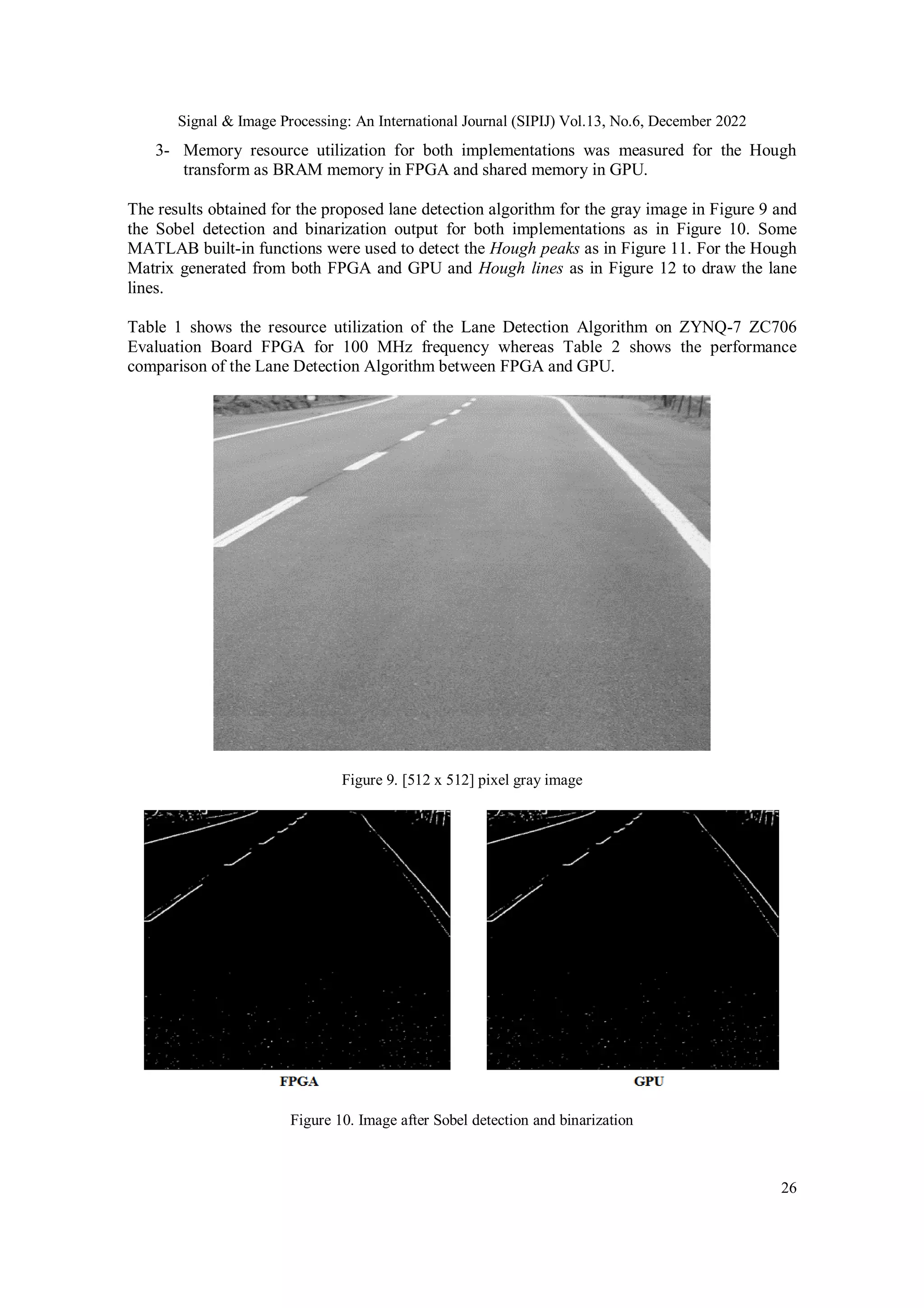 Comparison of GPU and FPGA Hardware Acceleration of Lane Detection Algorithm | PDF
