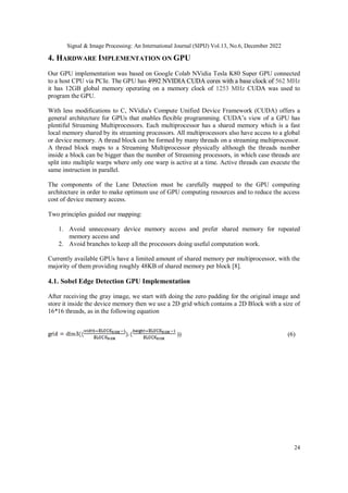 Comparison of GPU and FPGA Hardware Acceleration of Lane Detection Algorithm | PDF