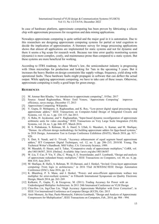 APPROXIMATE ARITHMETIC CIRCUIT DESIGN FOR ERROR RESILIENT APPLICATIONS | PDF