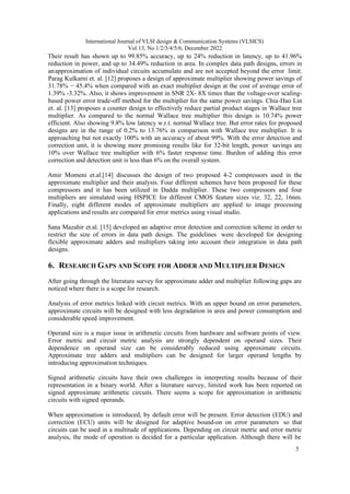 APPROXIMATE ARITHMETIC CIRCUIT DESIGN FOR ERROR RESILIENT APPLICATIONS | PDF