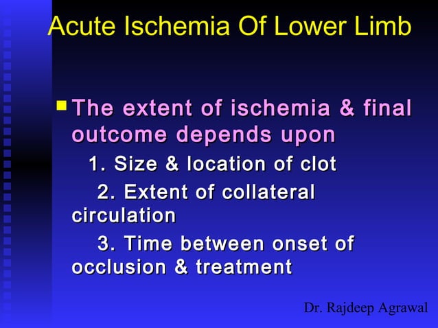 1362466100 acute ischaemia of lower limb | PPT