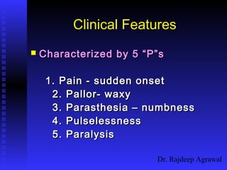 1362466100 acute ischaemia of lower limb | PPT