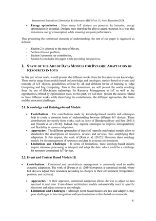 Proposal of a Data Model for a Dynamic Adaptation of Resources in IOTs (ADR-IOT) | PDF