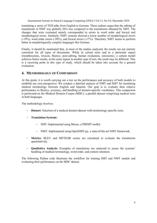 NEURAL AND STATISTICAL MACHINE TRANSLATION: CONFRONTING THE STATE OF ...