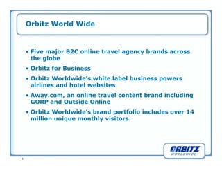 Orbitz World Wide An Architectures Response To Growth And Change | PDF